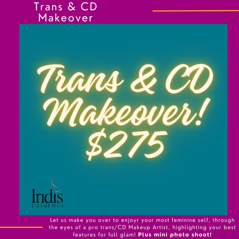 Trans & CD Makeover - Iridis Cosmetics