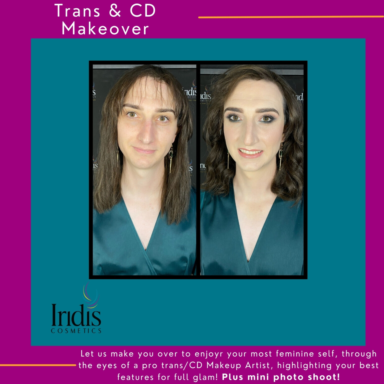 Trans & CD Makeover - Iridis Cosmetics